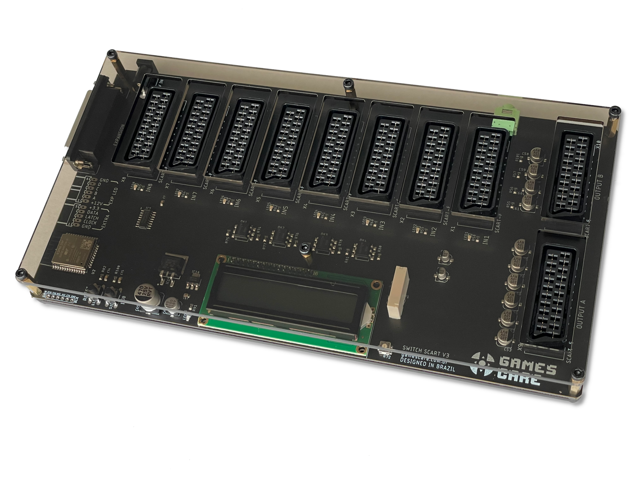 8 in 2 out Smart SCART Switch - GamesCare